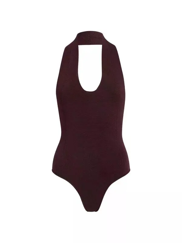 Khaite Halterneck Bodysuit - Red