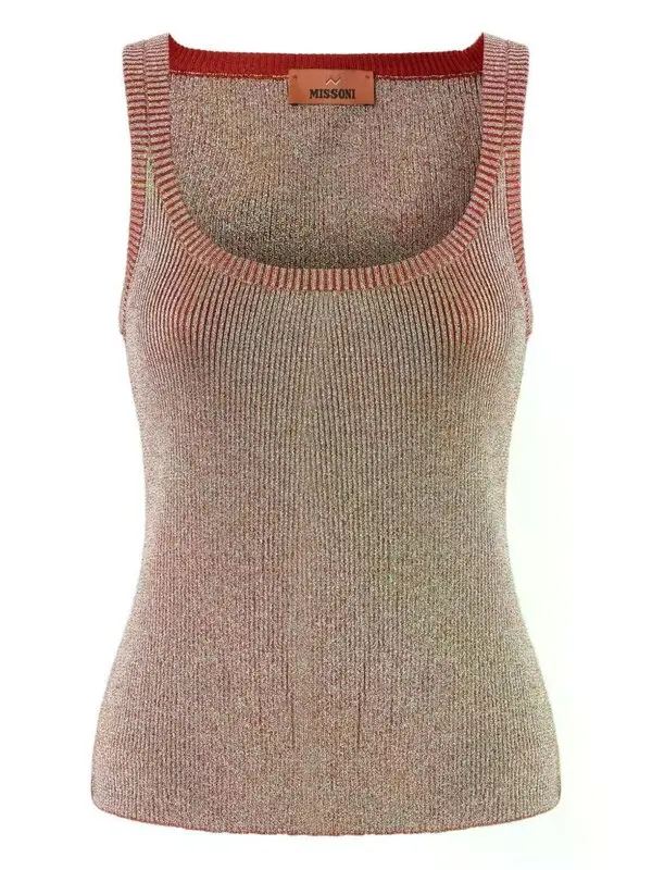 Missoni Metallic Ribbed Top