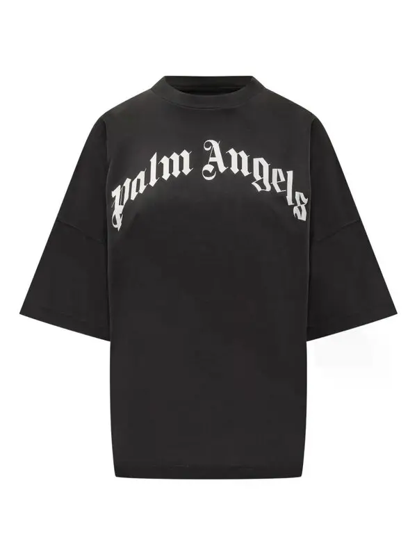Palm Angels Logo-print T-shirt - Black