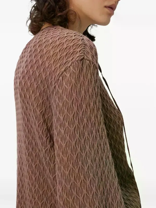Missoni Textured Tie-neck Top