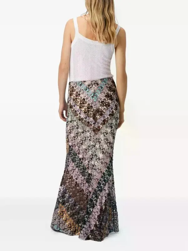 Missoni Zigzag-lace Maxi Skirt