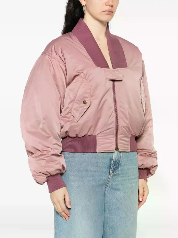 Chloé Cropped Zip-up Bomber Jacket