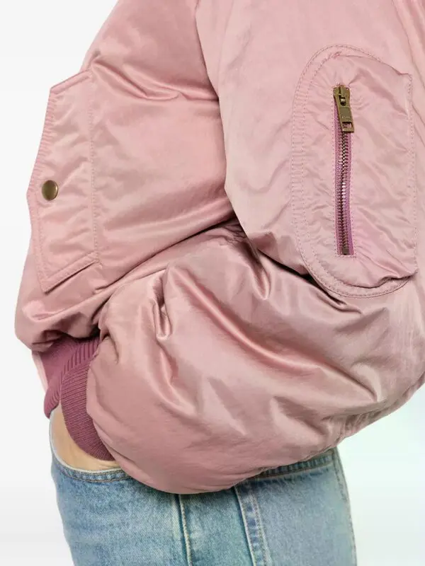 Chloé Cropped Zip-up Bomber Jacket