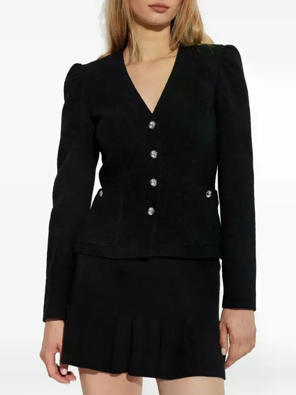Alessandra Rich Fitted V-neck Jacket