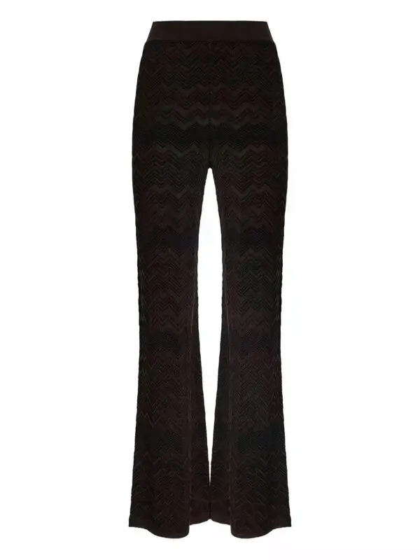 Missoni Zigzag-pattern Flared Trousers