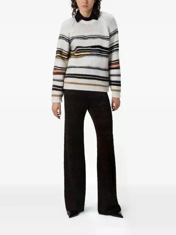 Missoni Zigzag-pattern Flared Trousers