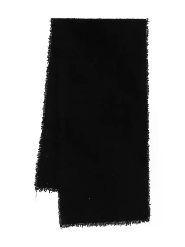 Faliero Sarti Frayed Scarf - Black