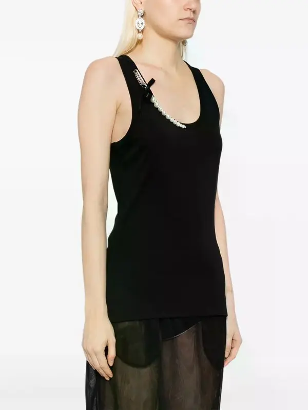 Simone Rocha Pearl-and-chain Tank Top