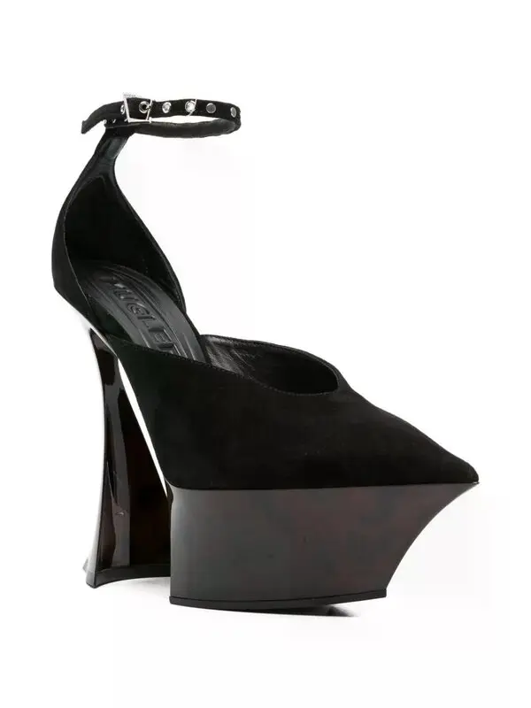 MUGLER 140mm Platform Pumps