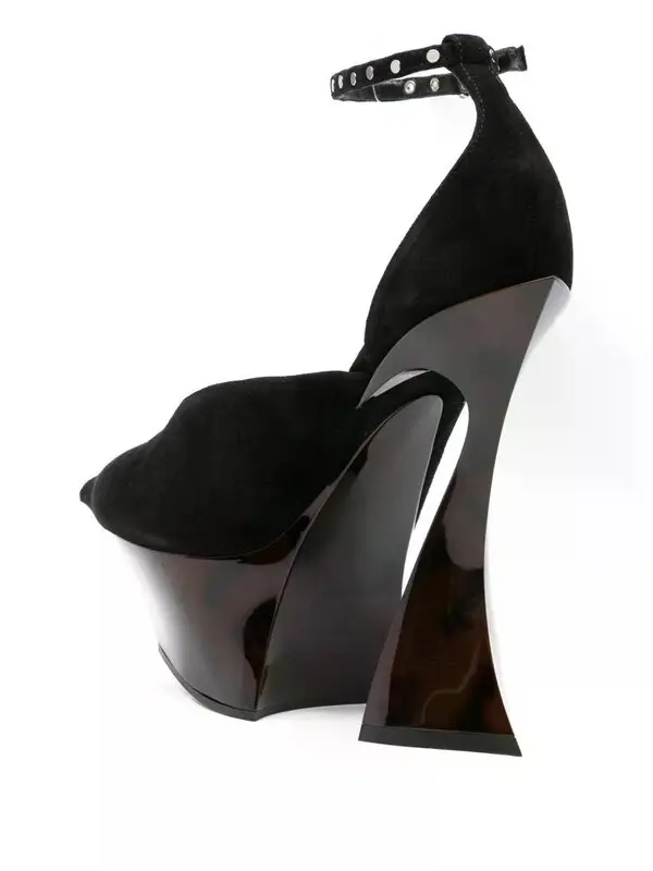 MUGLER 140mm Platform Pumps