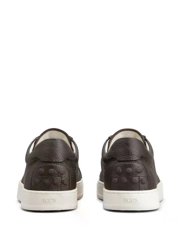 TOD'S Allacciata Cassetta Leather Sneakers - Brown