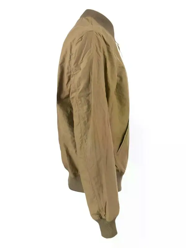CECCARELLI Cotton Zip-front Bomber Jacket - Brown