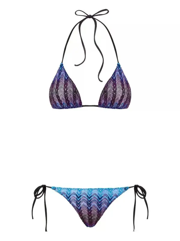 Missoni Patterned Bikini - Blue