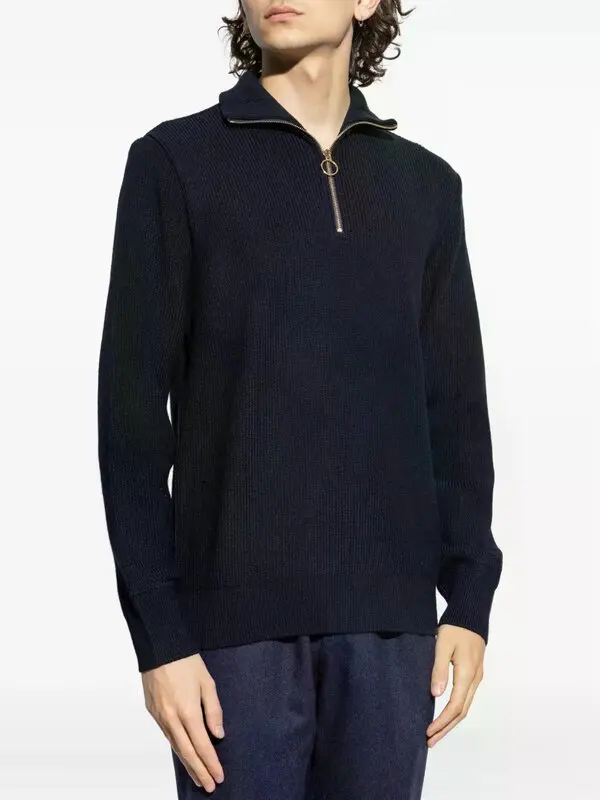 Paul & Shark High-neck Half-zip Sweater - Blue