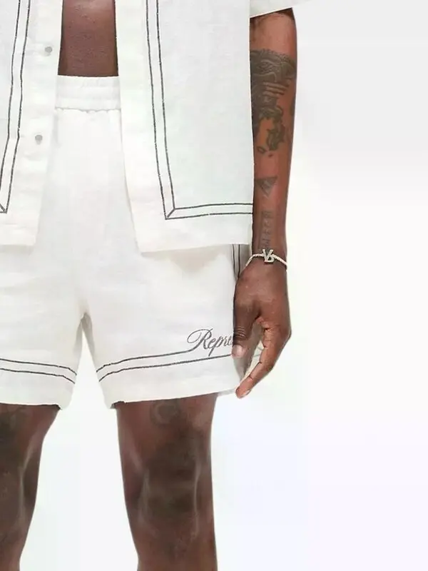 REPRESENT Border-embroidered Shorts