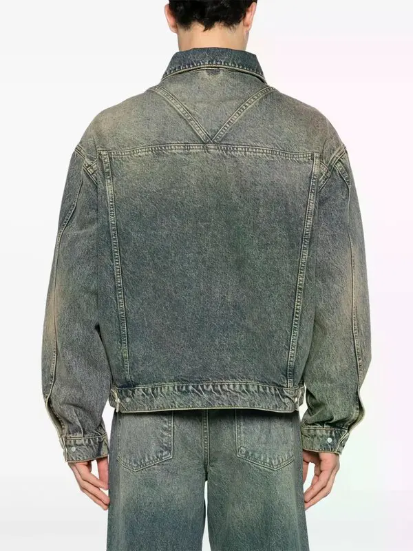 REPRESENT R4 Washed-denim Jacket - Blue
