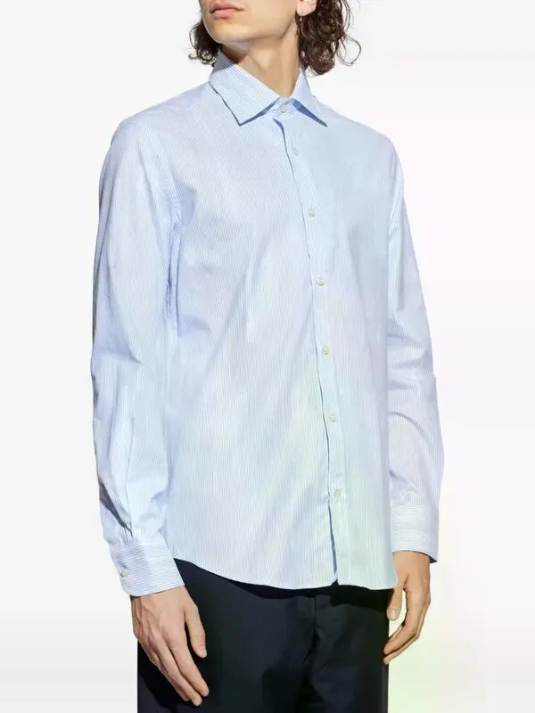 Paul & Shark Striped Cotton Shirt - Blue