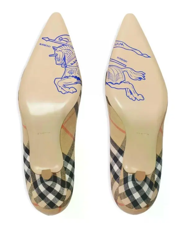 Burberry Check Pumps - Neutrals