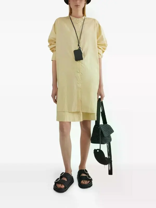 JIL SANDER Mandarin-collar Mini Shirt Dress