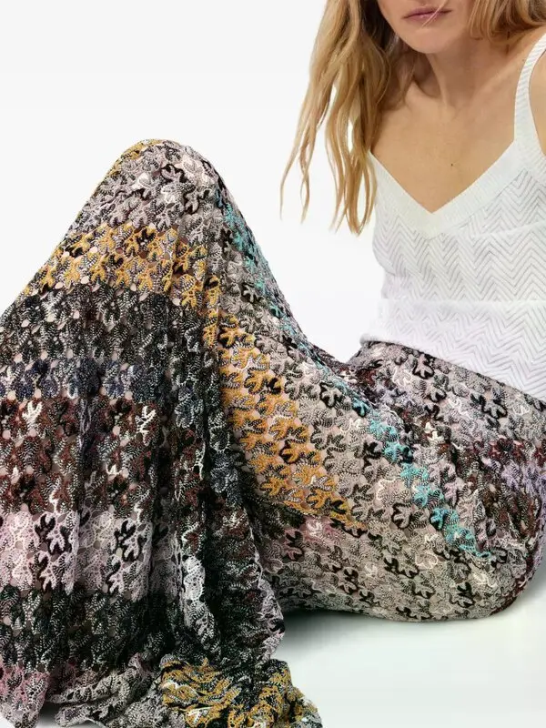 Missoni Zigzag-lace Maxi Skirt