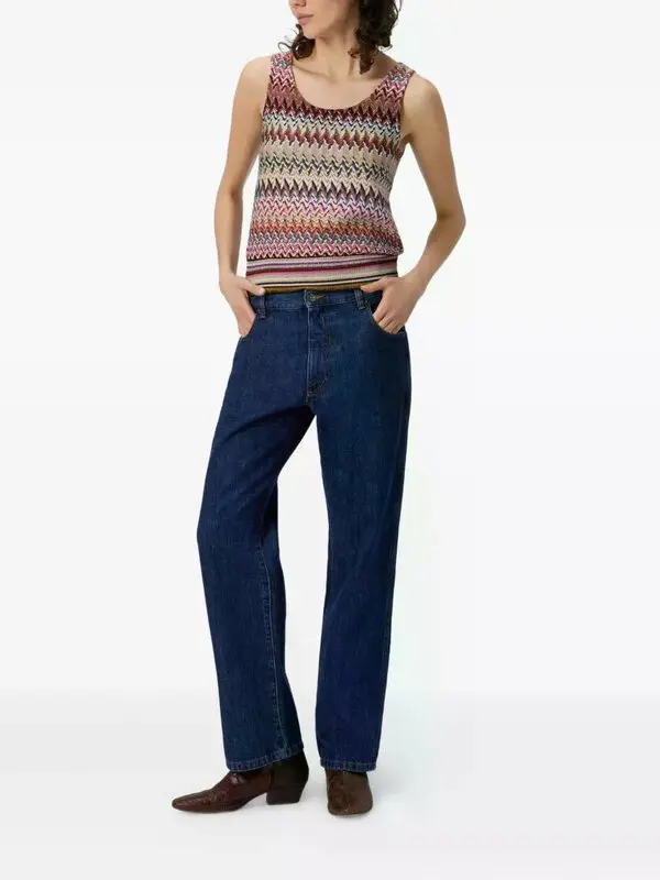 Missoni Five-pocket Cotton Bootcut Jeans