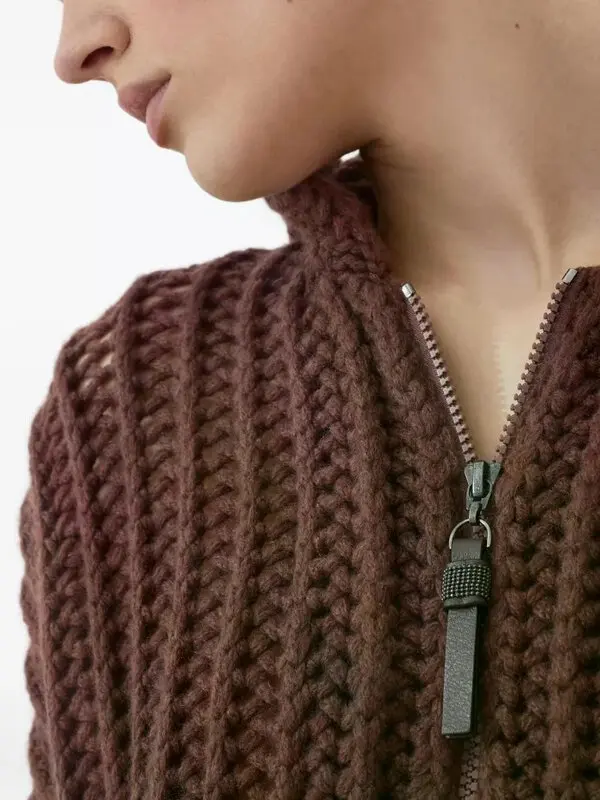 Brunello Cucinelli Open-knit Cardigan
