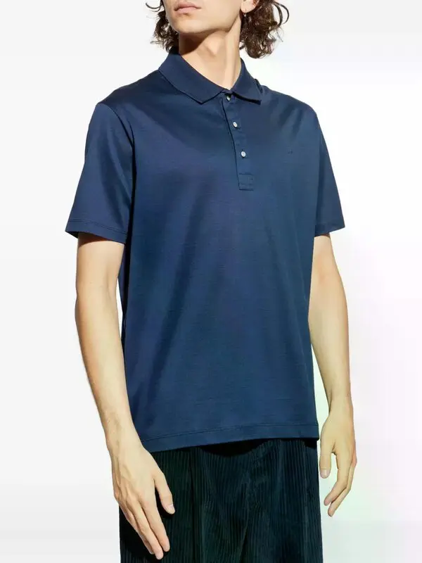 Paul & Shark Logo-embroidered Polo Shirt - Blue