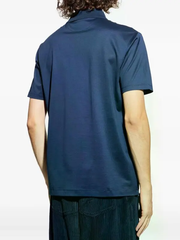 Paul & Shark Logo-embroidered Polo Shirt - Blue