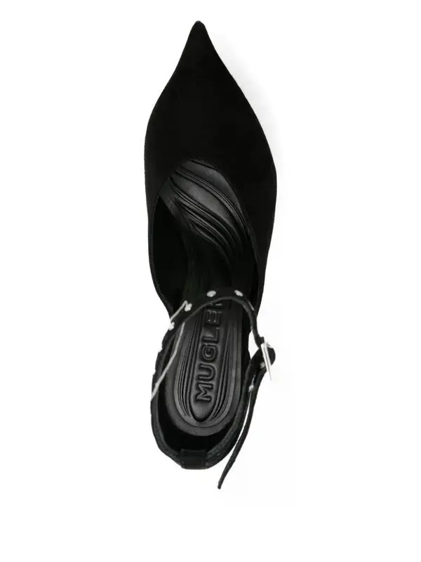 MUGLER 140mm Platform Pumps