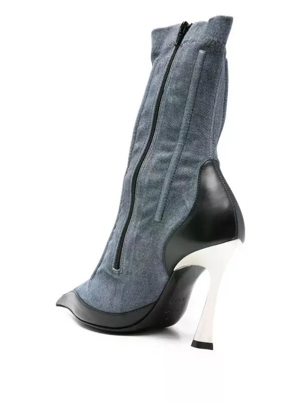 MUGLER 110mm Pointed-toe Ankle Boots