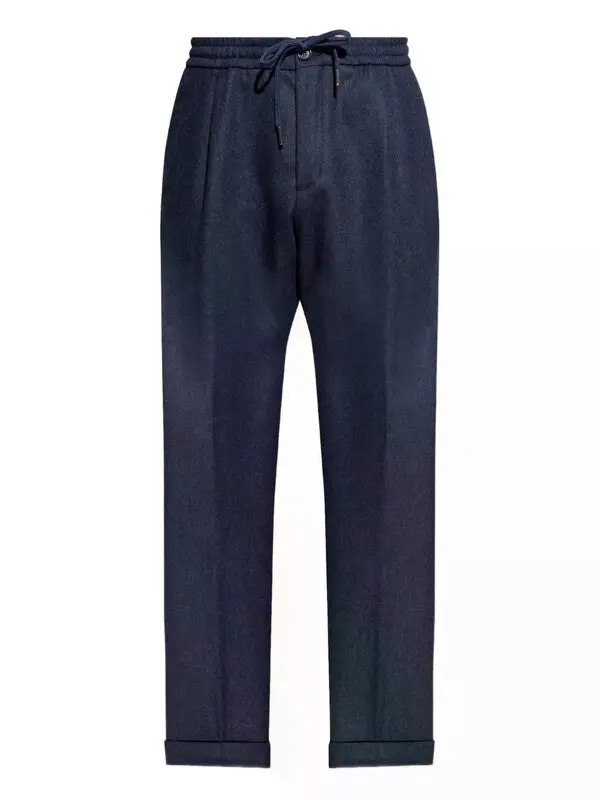 Paul & Shark Wool-blend Straight-leg Trousers