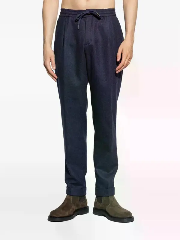 Paul & Shark Wool-blend Straight-leg Trousers