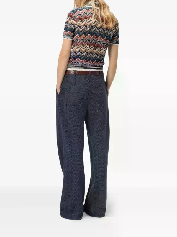 Missoni Zigzag-pattern Pleated Trousers