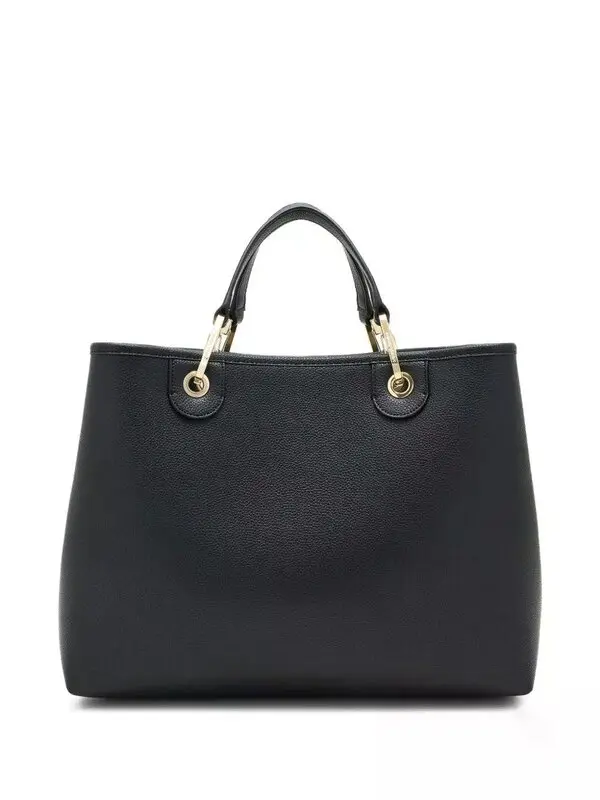 Emporio Armani Grain Leather Tote Bag