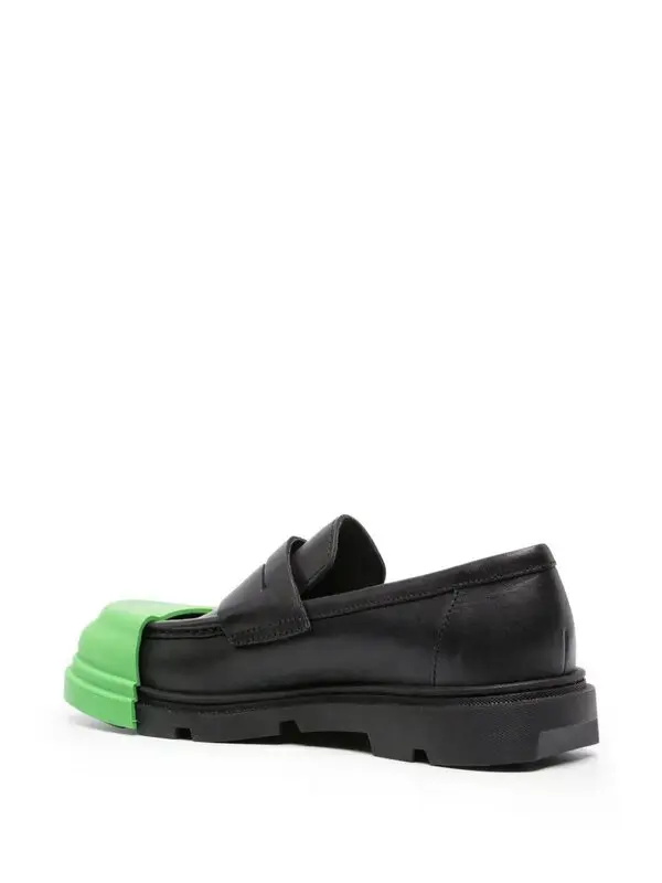 Camper Junction Removable-toecap Leather Loafers - Black