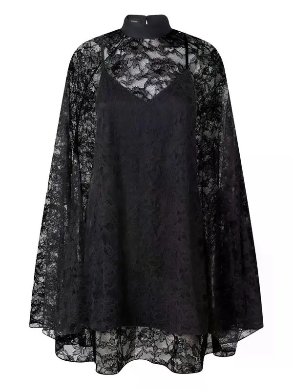Pinko Lace Cape Mini Dress