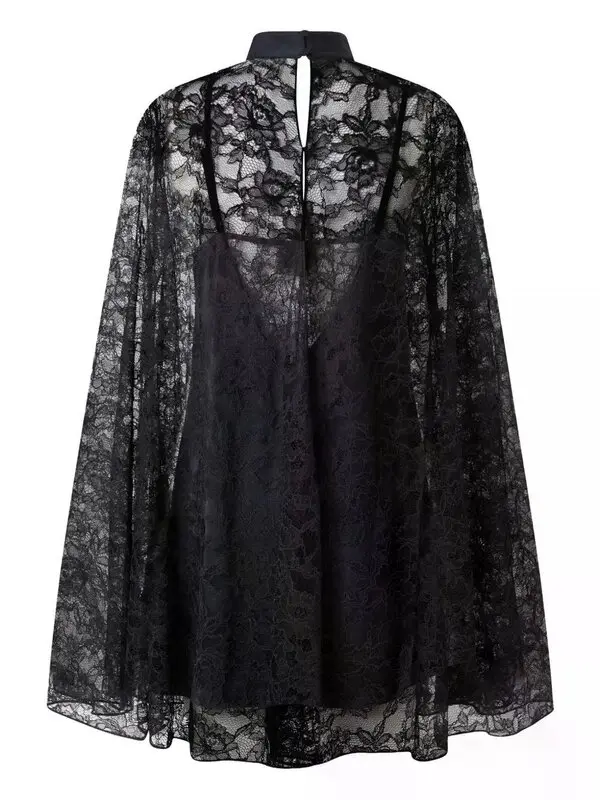 Pinko Lace Cape Mini Dress