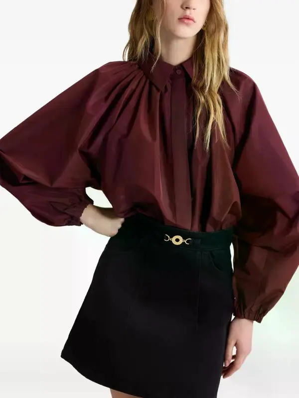 PATOU Bubble-sleeve Collar Blouse