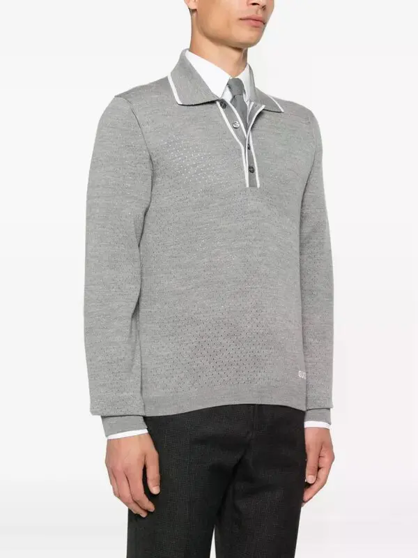 Gucci Perforated Polo Shirt