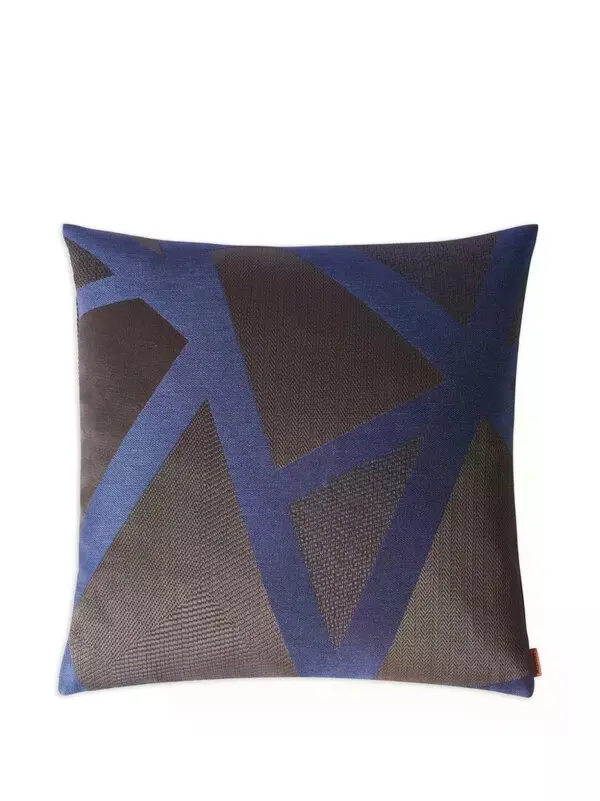 Missoni Nastri Relief Geometric-pattern Cushion - Blue