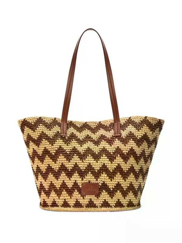 Missoni Zig-zag Straw Tote Bag