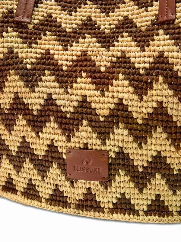 Missoni Zig-zag Straw Tote Bag