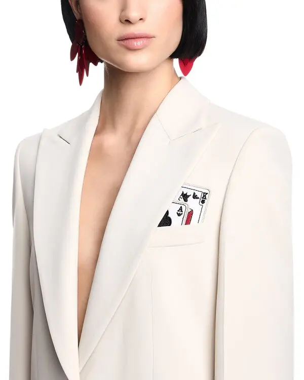 Emporio Armani Enver Satin Blazer - Solid Light