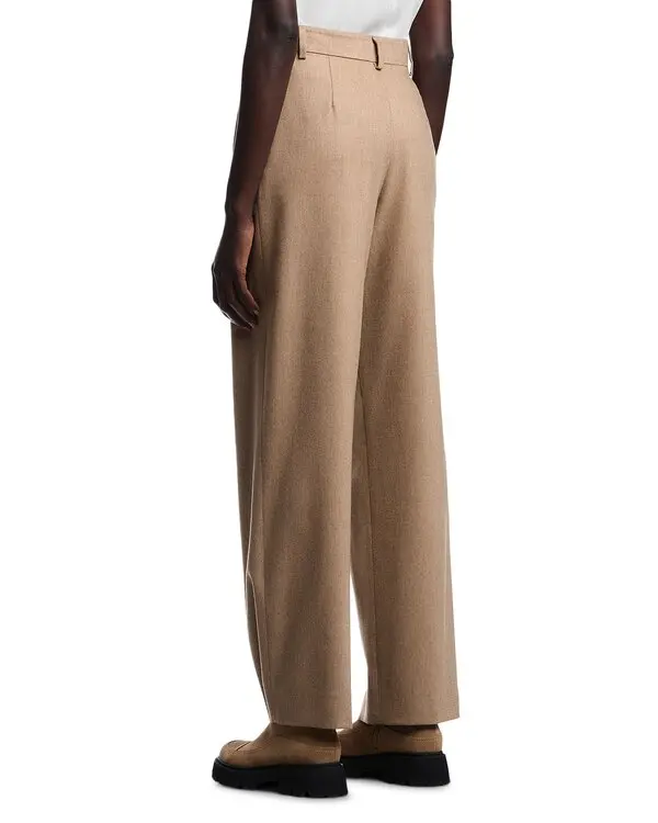 Emporio Armani Icon Wool Blend Pleated Pants
