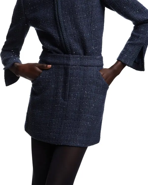 Emporio Armani Sequined Tweed Mini Skirt