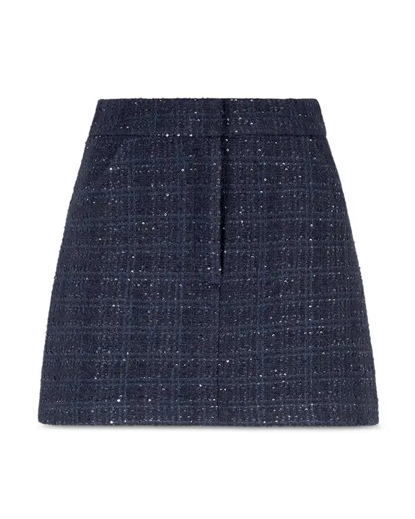 Emporio Armani Sequined Tweed Mini Skirt