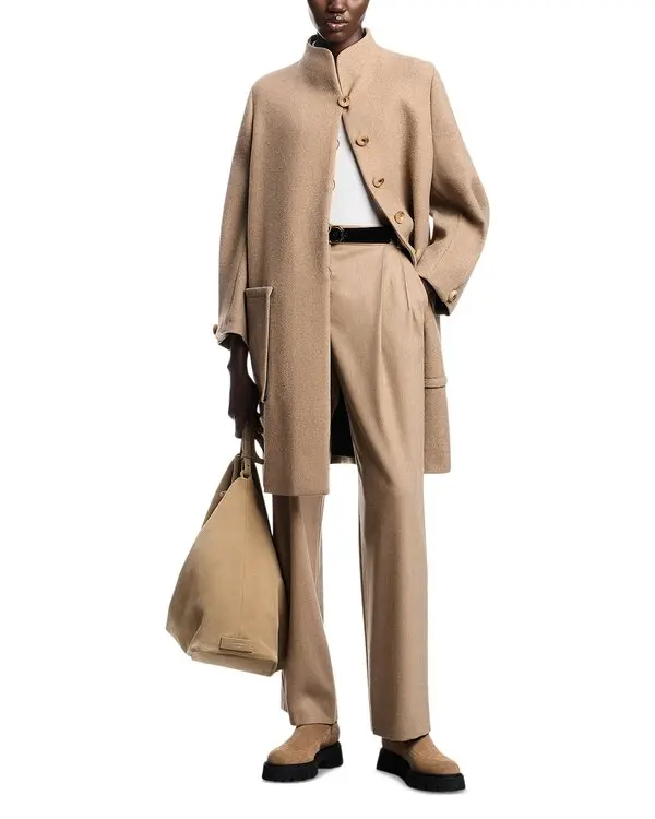 Emporio Armani Mock Neck Coat
