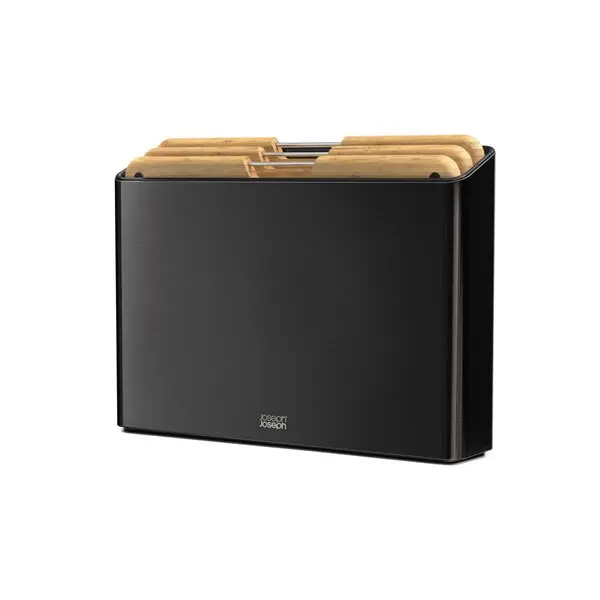 JOSEPH JOSEPH Folio 3 Piece Bamboo Cutting Board Set With Stainless Steel Case