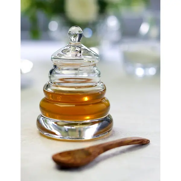 WILLIAM YEOWARD CRYSTAL Classic Honey Jar And Spoon