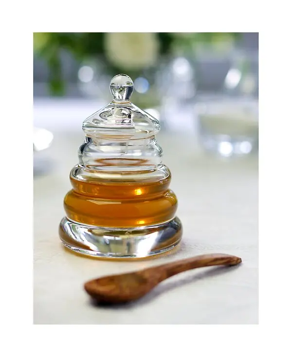 WILLIAM YEOWARD CRYSTAL Classic Honey Jar And Spoon